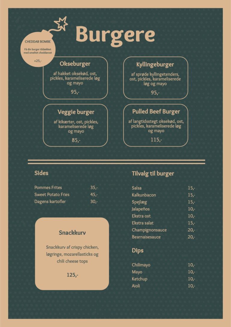 Menu - Ahali Restaurant